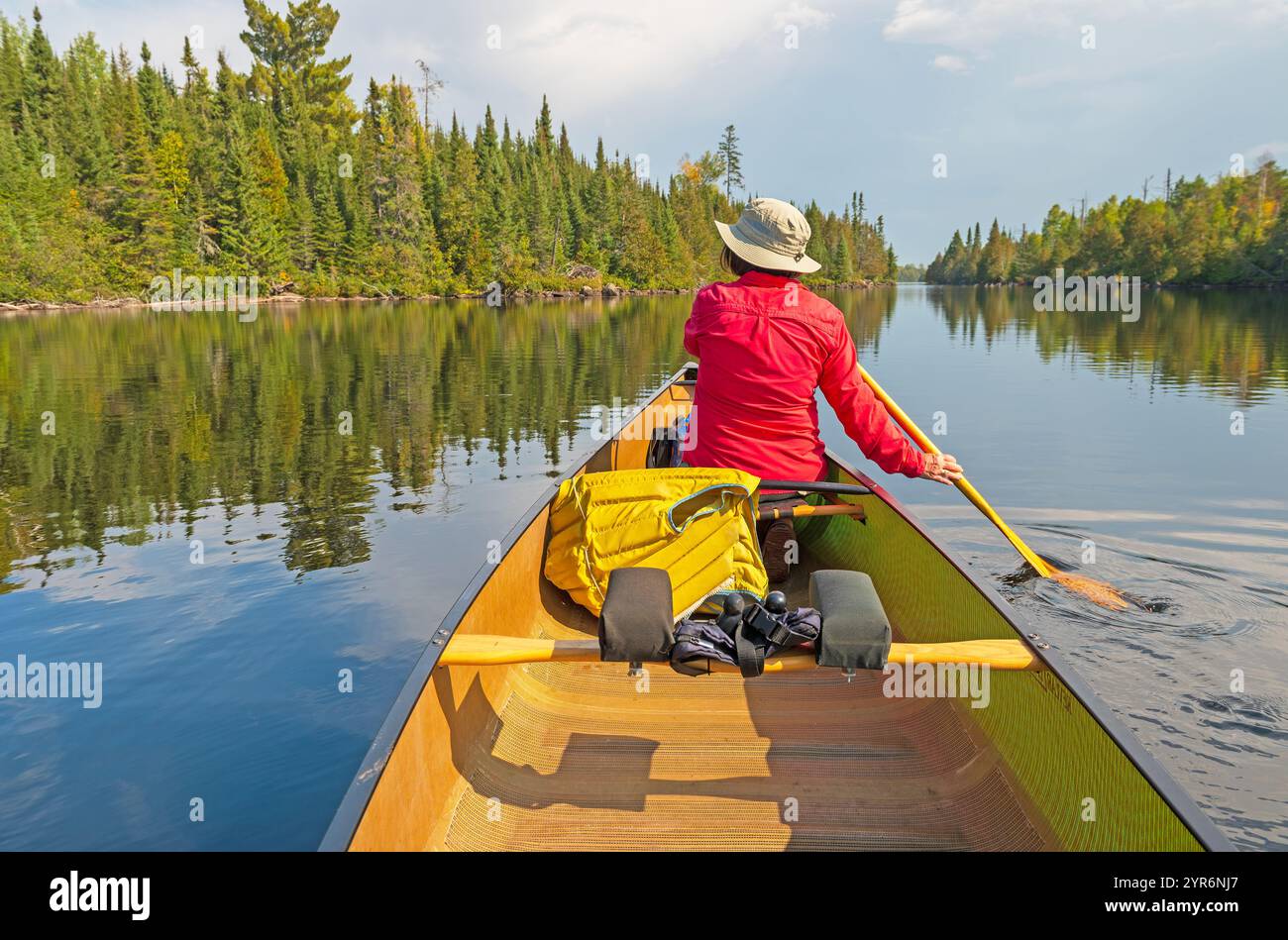 A Quiet Paddle in the Great North Woods on Poplar Lake in the Boundary ...
