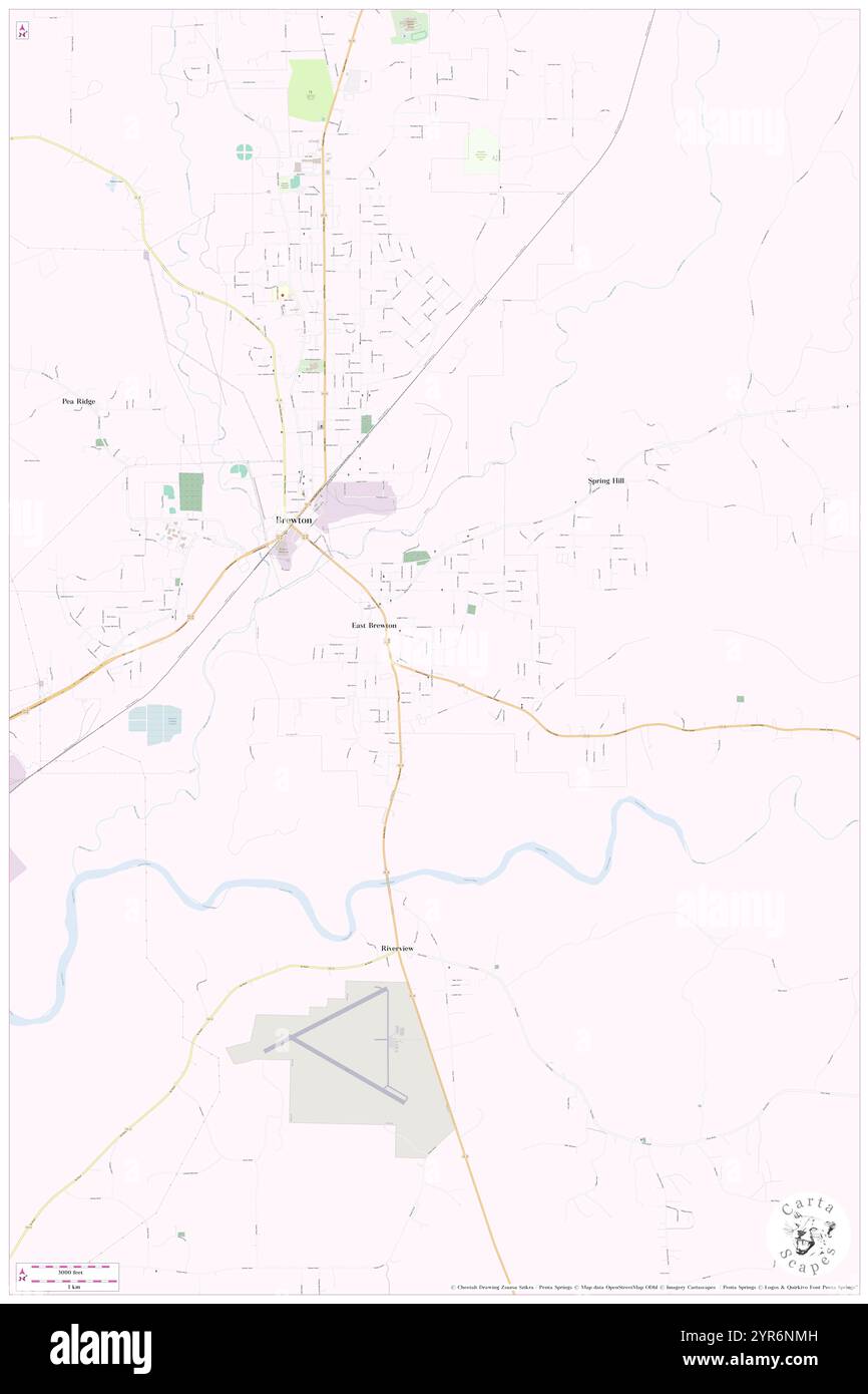Brewton alabama map Cut Out Stock Images & Pictures - Alamy