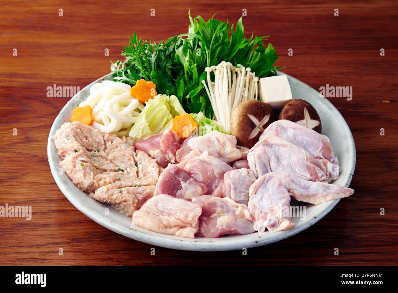 Jidori chicken hotpot set Stock Photo - Alamy