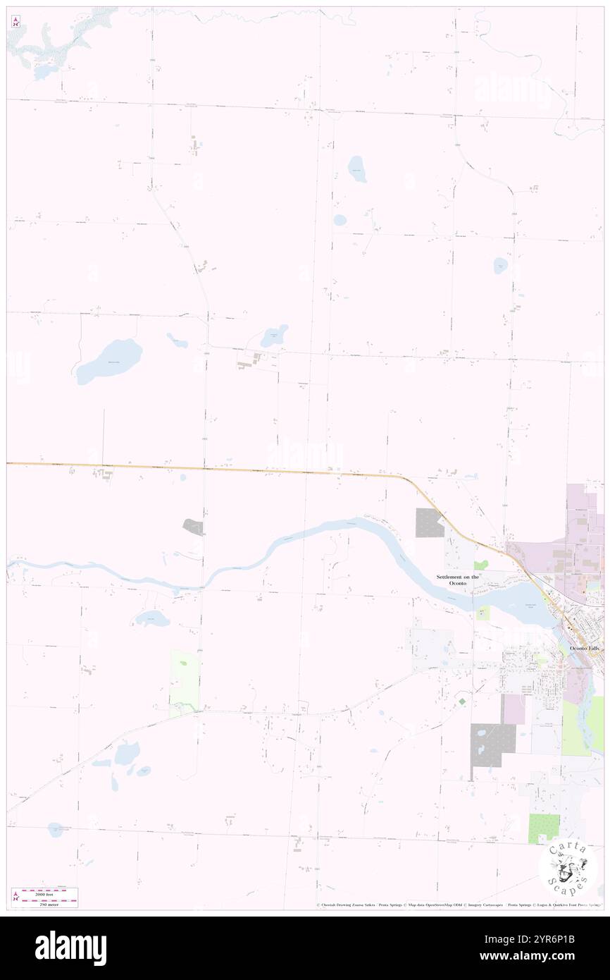 Town of Oconto Falls, Oconto County, US, United States, Wisconsin, N 44 ...