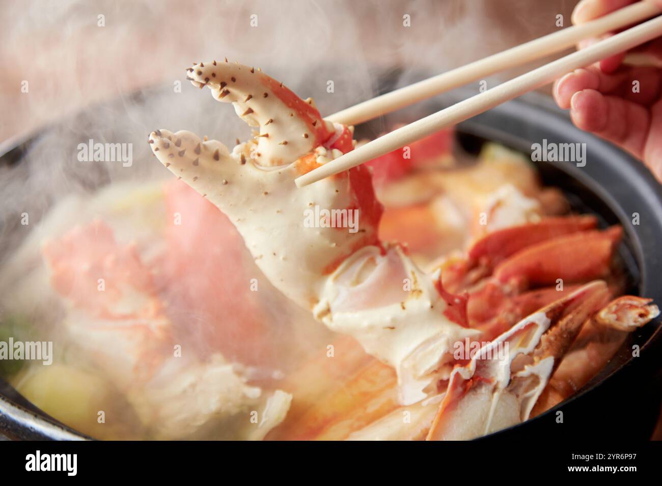 Taraba and snow crab hotpot (close-up Stock Photo - Alamy