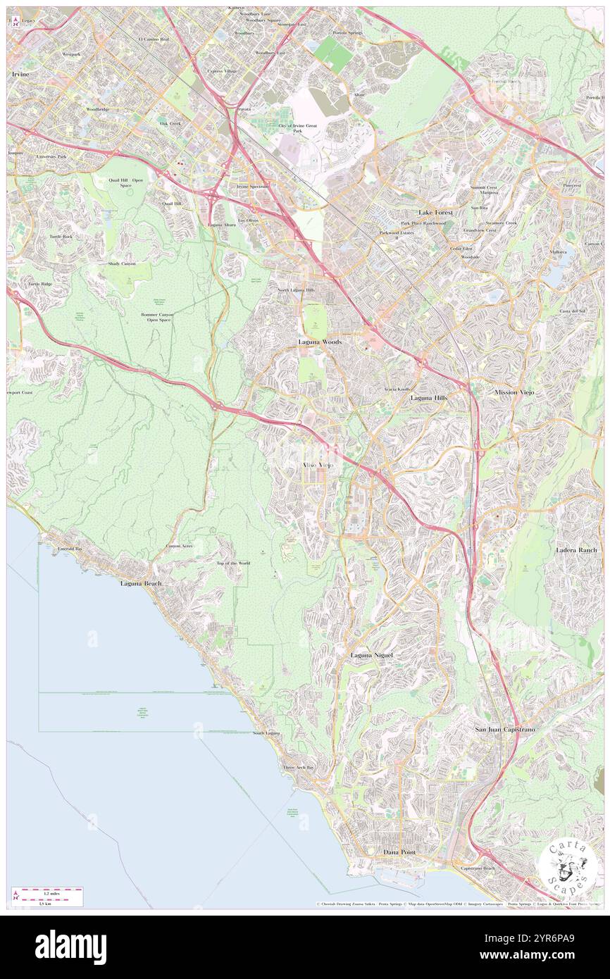 Aliso viejo map hi-res stock photography and images - Alamy