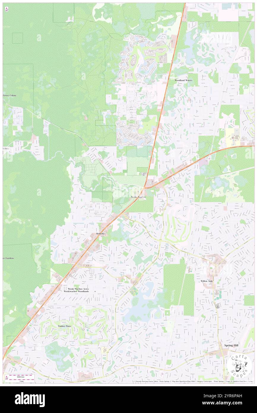 Hernando county map hi-res stock photography and images - Alamy