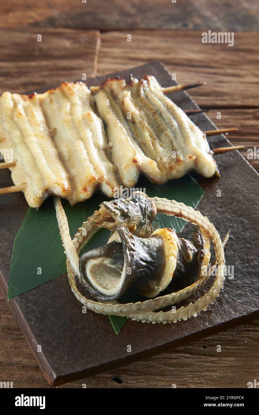 Grilled eel with white meat Stock Photo - Alamy