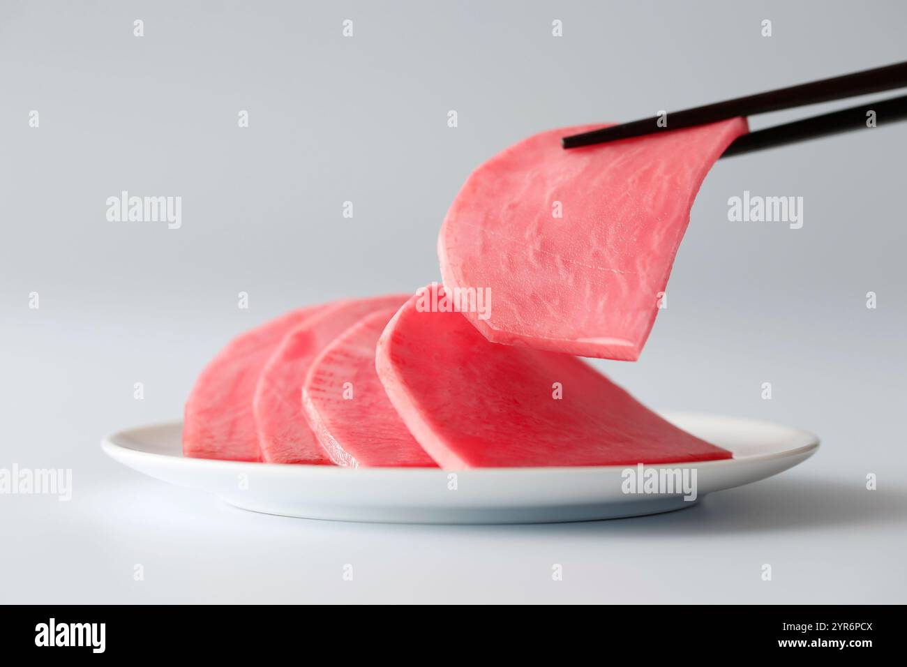 Photograph of red turnip pickled in sweet vinegar Stock Photo - Alamy