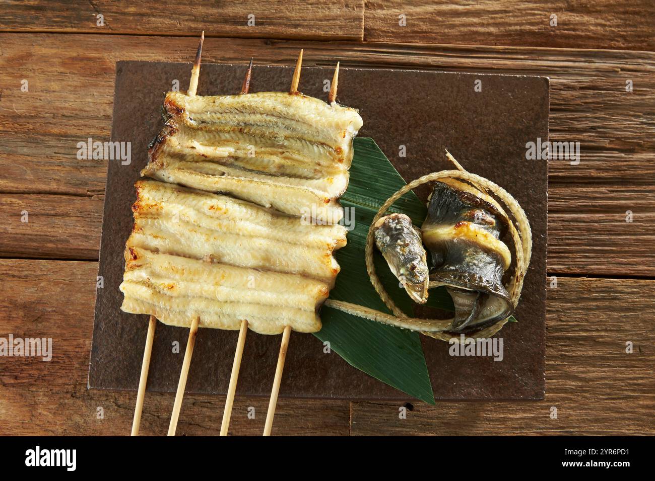Grilled eel with white meat Stock Photo - Alamy