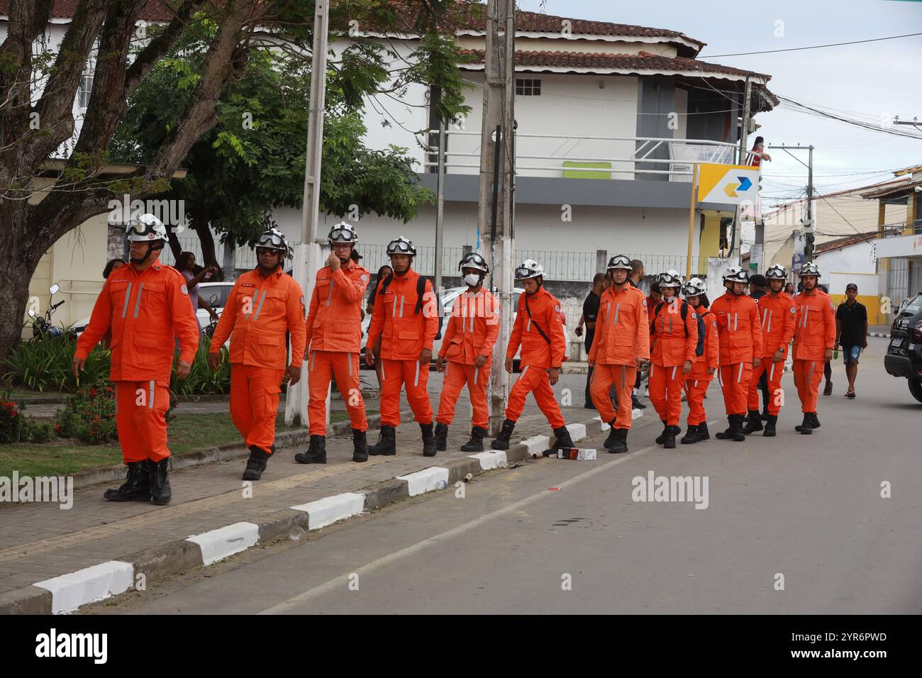 conceicao do almeida, bahia, brazil - june 23, 2024: group of military ...