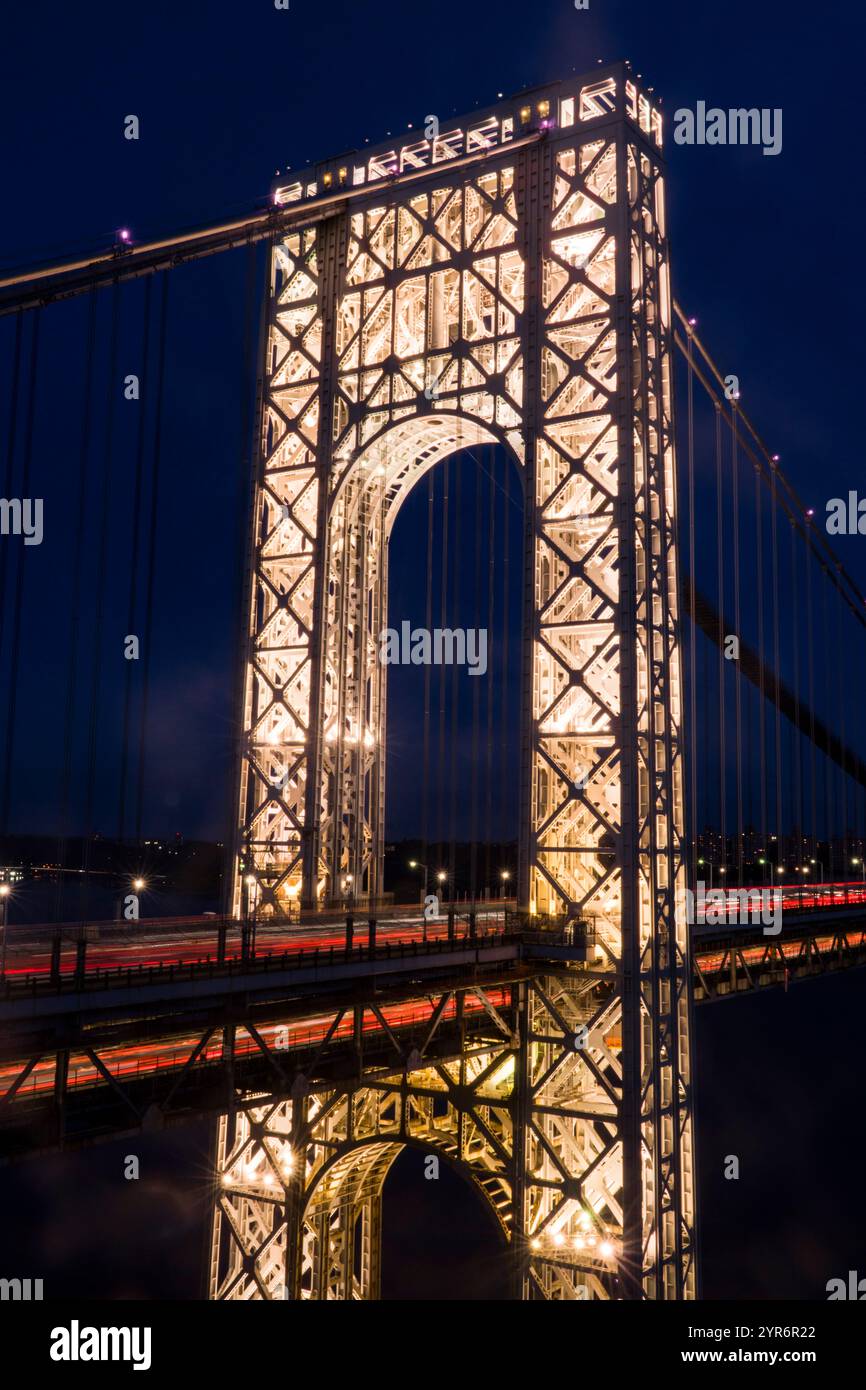 OCTOBER 2021, NY, NY, USA -The George Washington Bridge is a double ...
