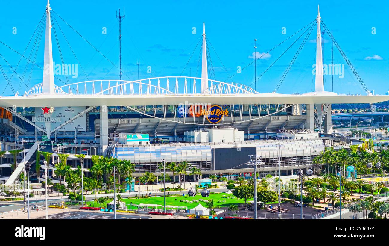 Hard Rock Stadium Miami aerial view - home of the Miami Dolphins ...