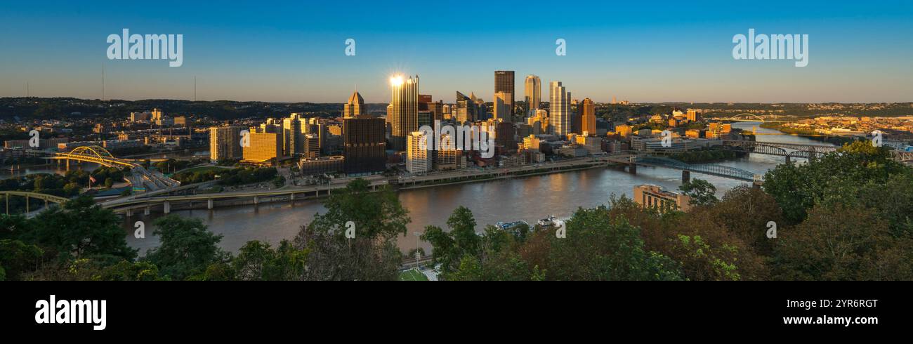 OCTOBER, 2021, PITTSBURGH, PA., USA - Pittsburgh from Mount Washington ...