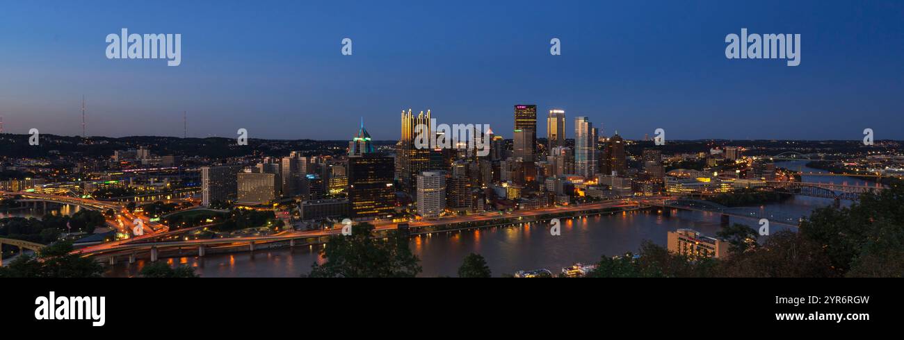 OCTOBER, 2021, PITTSBURGH, PA., USA - Pittsburgh from Mount Washington ...