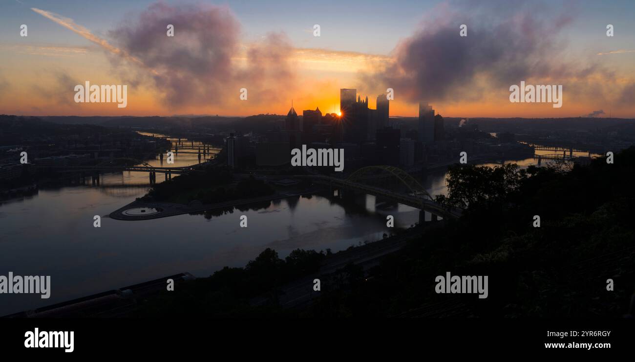 OCTOBER, 2021, PITTSBURGH, PA., USA - Pittsburgh from Mount Washington ...