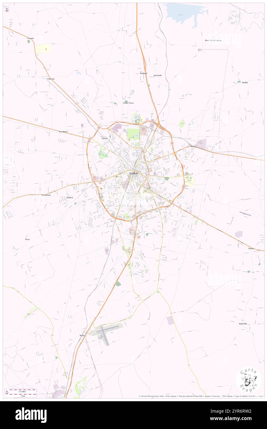 Lufkin map Cut Out Stock Images & Pictures - Alamy