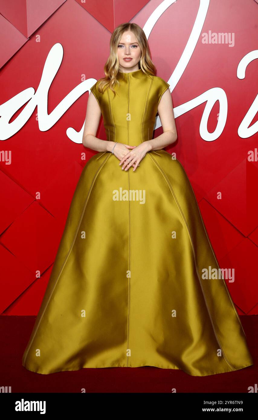London, UK. 02nd Dec, 2024. Ellie Bamber attends The Fashion Awards ...