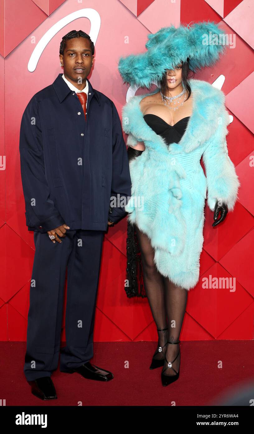 London, UK. 02nd Dec, 2024. Rihanna and ASAP Rocky attend The Fashion ...