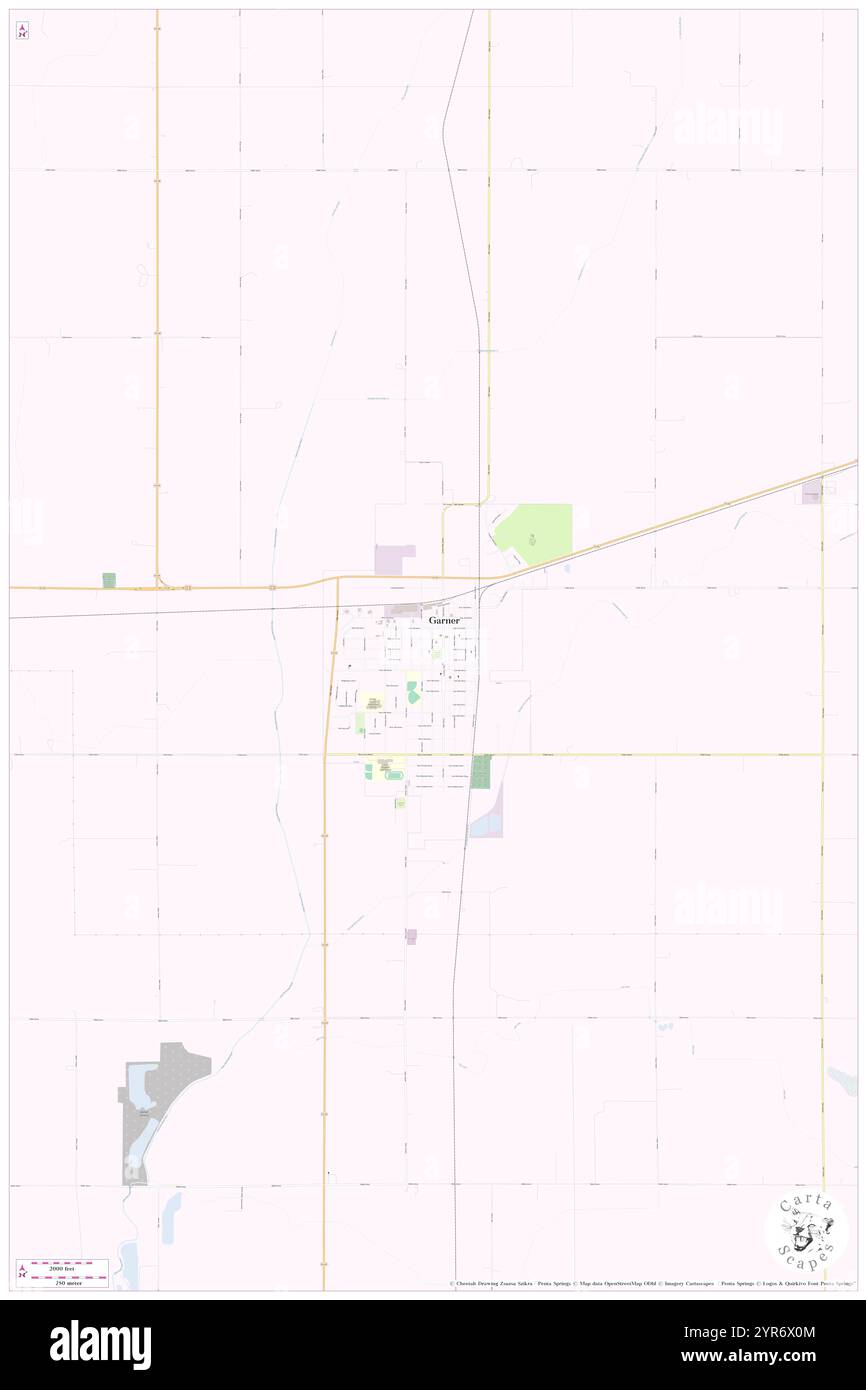 Map of garner Cut Out Stock Images & Pictures - Alamy