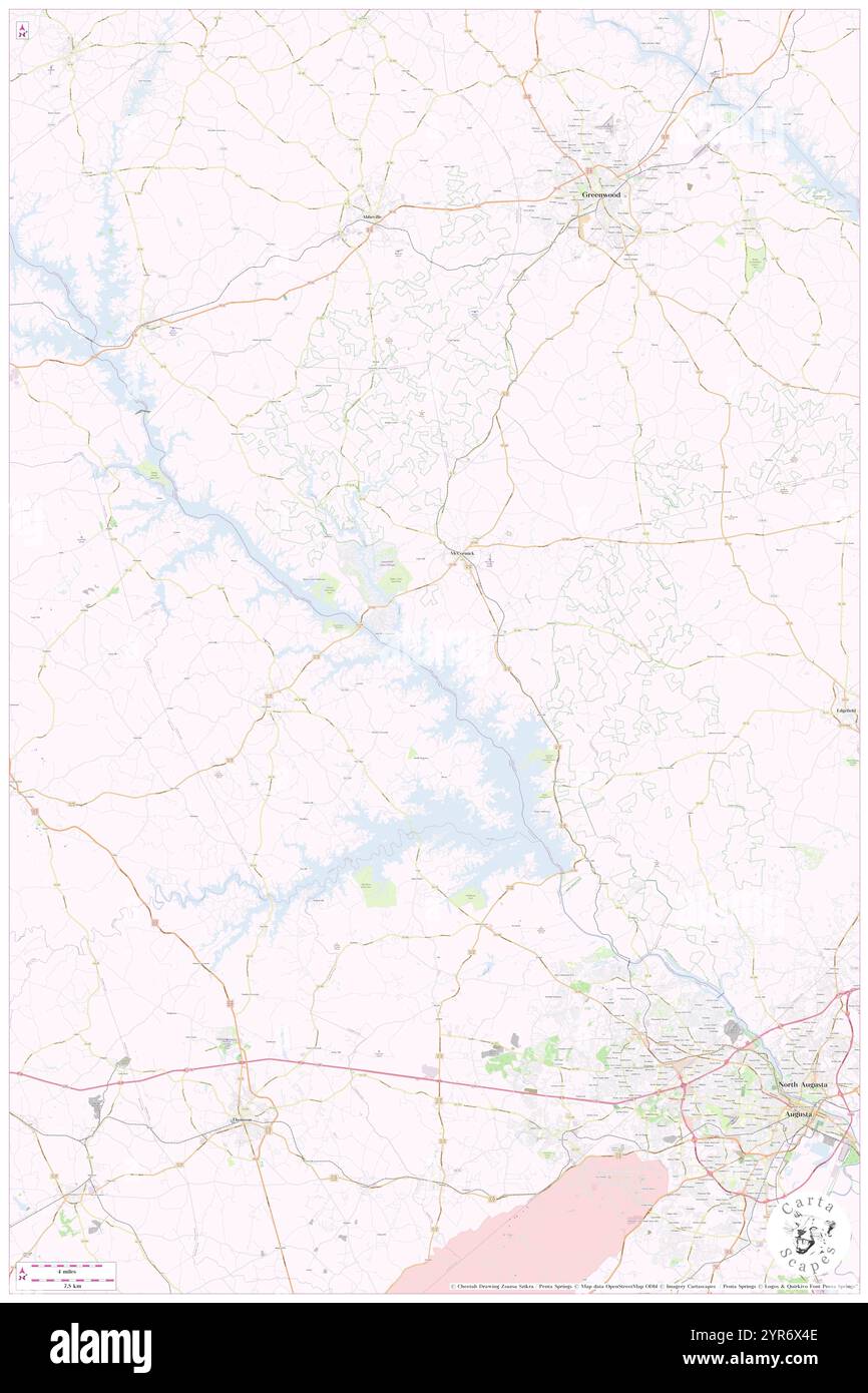Mccormick county map hi-res stock photography and images - Alamy