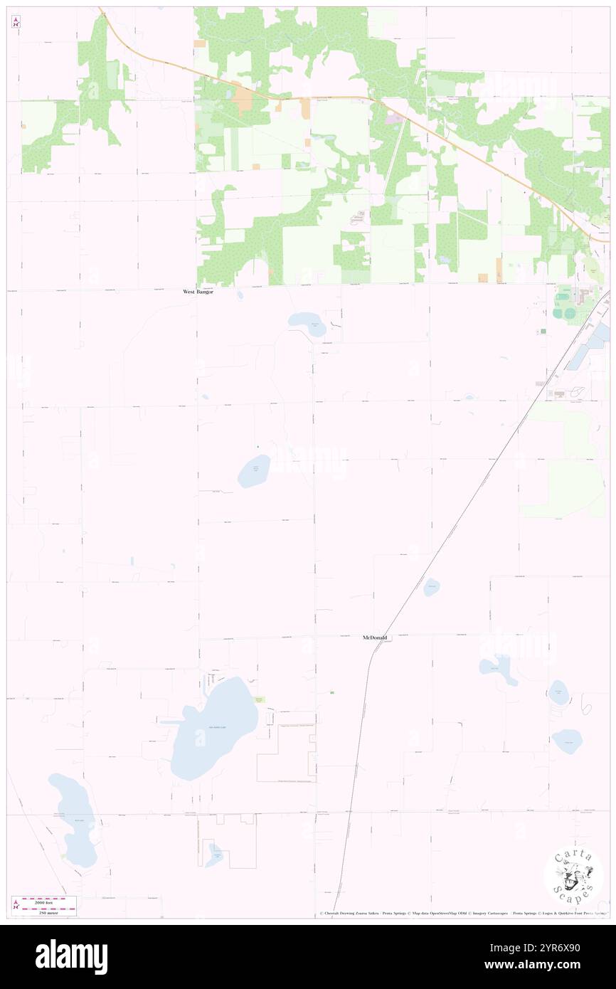 Bangor michigan map Cut Out Stock Images & Pictures - Alamy