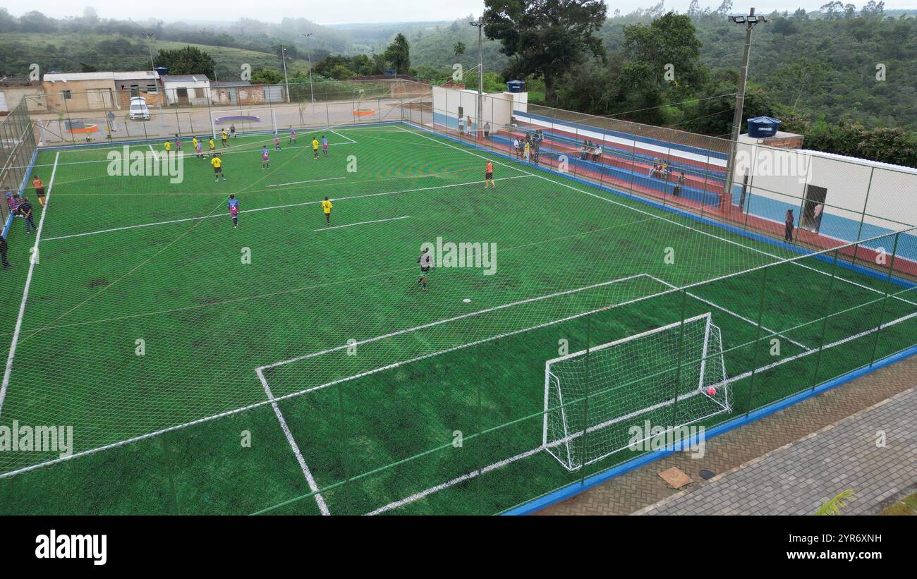 bonito, bahia, brazil - april 28, 2024: view of a football field with ...