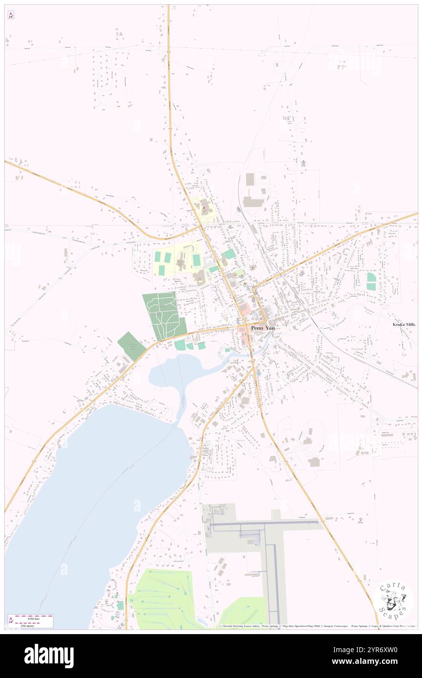 Map of penn yan Cut Out Stock Images & Pictures - Alamy