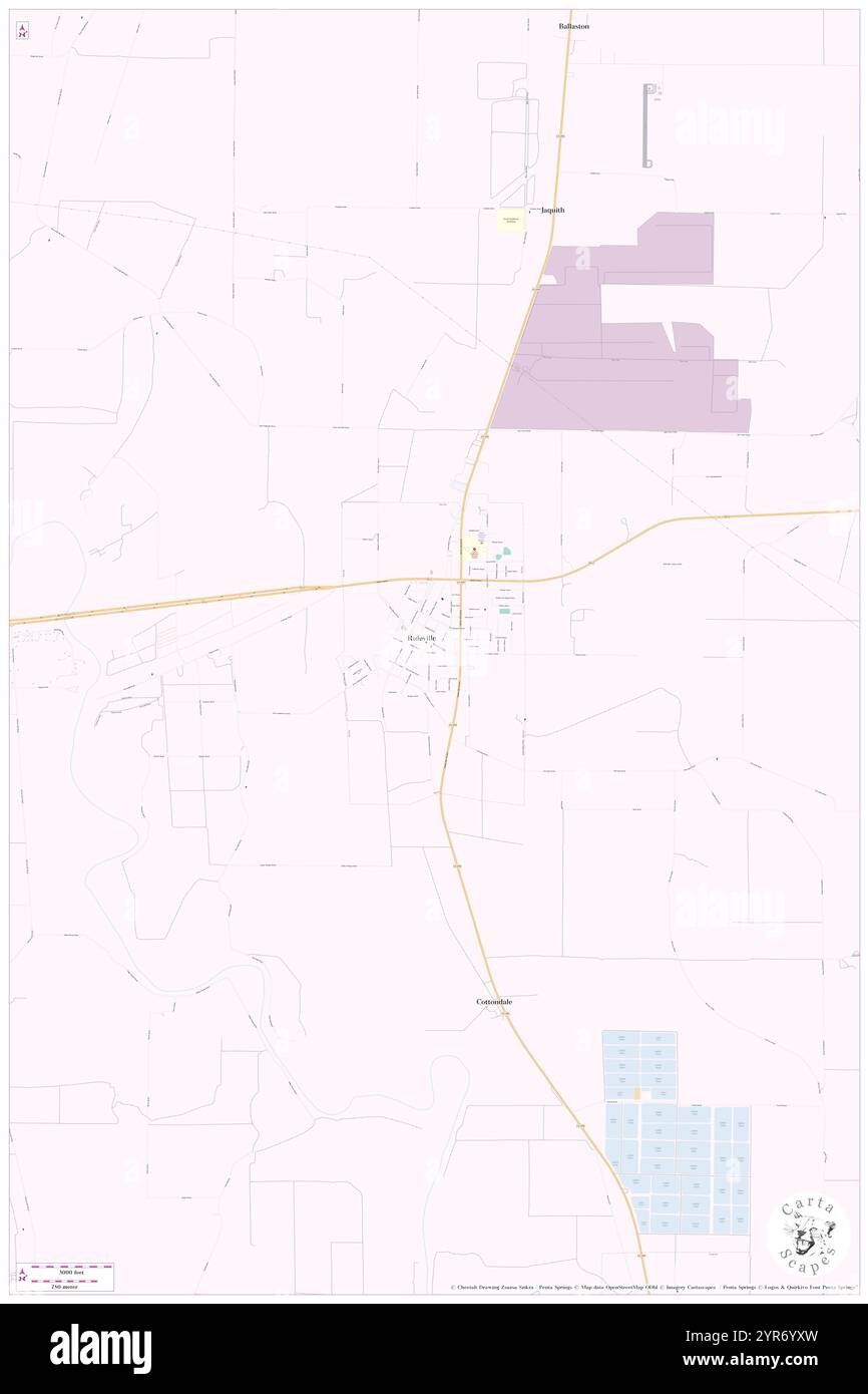 Map of ruleville Cut Out Stock Images & Pictures - Alamy