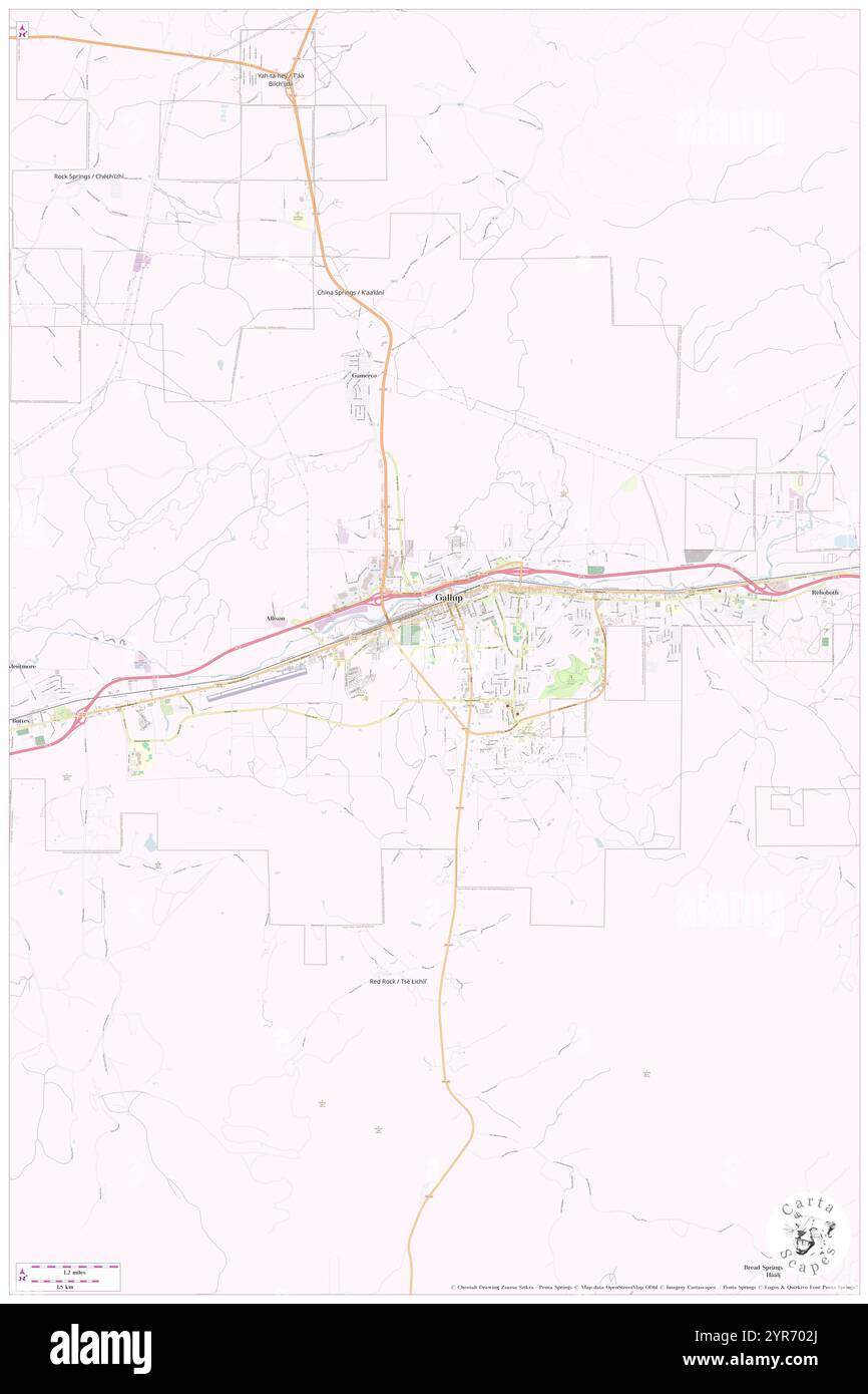 Map of gallup Cut Out Stock Images & Pictures - Alamy