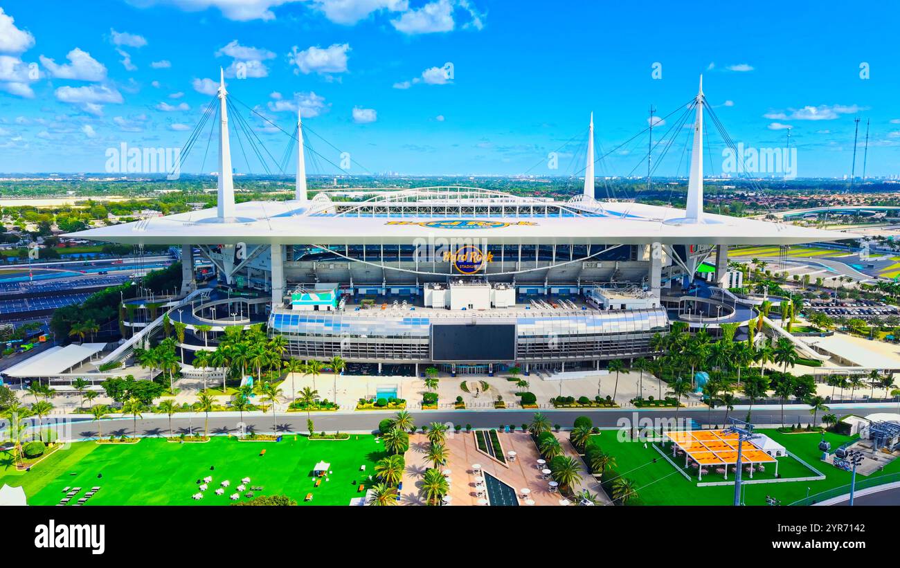 Hard Rock Stadium Miami aerial view - home of the Miami Dolphins ...