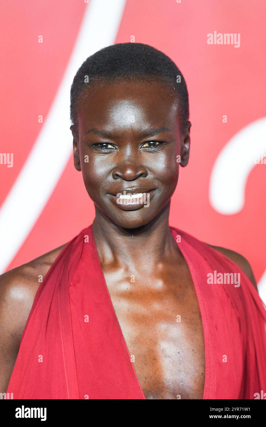 London, UK. 02nd Dec, 2024. Alek Wek attending The Fashion Awards 2024 ...