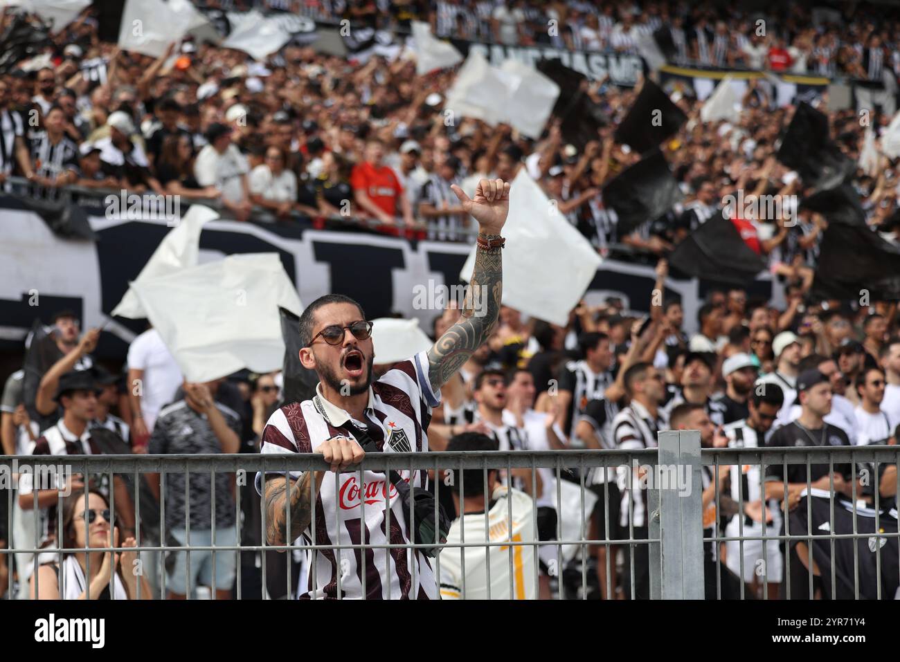 Club Atletico Mineiro fans during the Conmebol Libertadores 2024 final ...