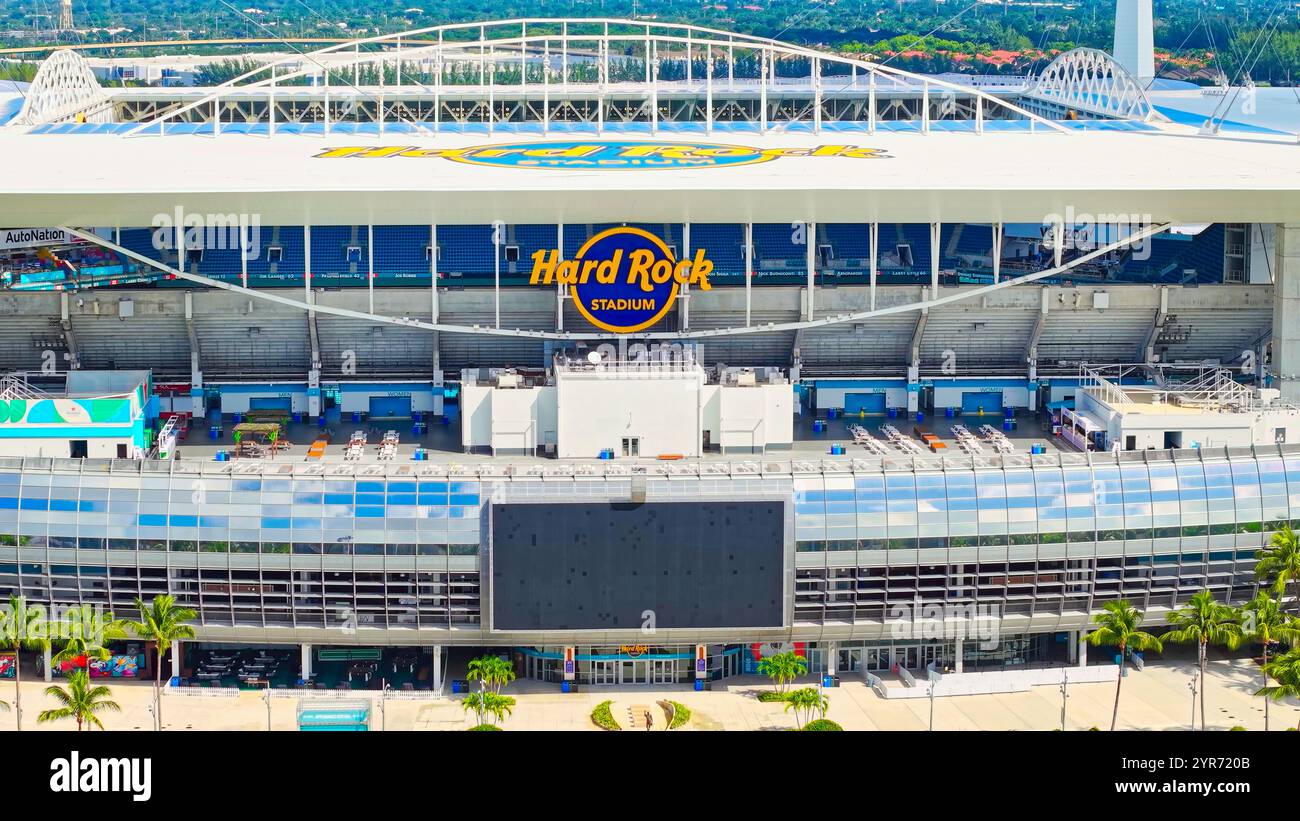 Hard Rock Stadium Miami aerial view - home of the Miami Dolphins ...