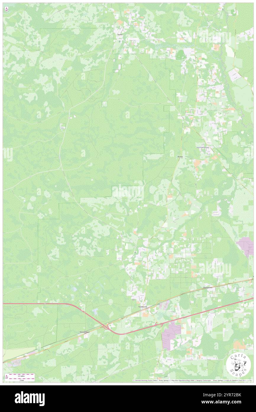 Baker florida map hi-res stock photography and images - Alamy