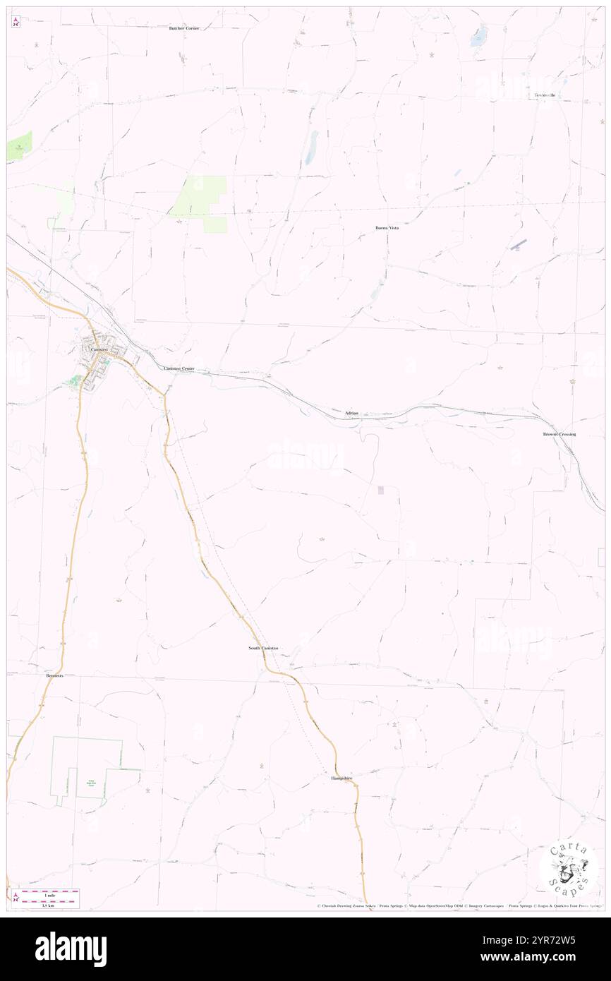 Map of canisteo new york Cut Out Stock Images & Pictures - Alamy