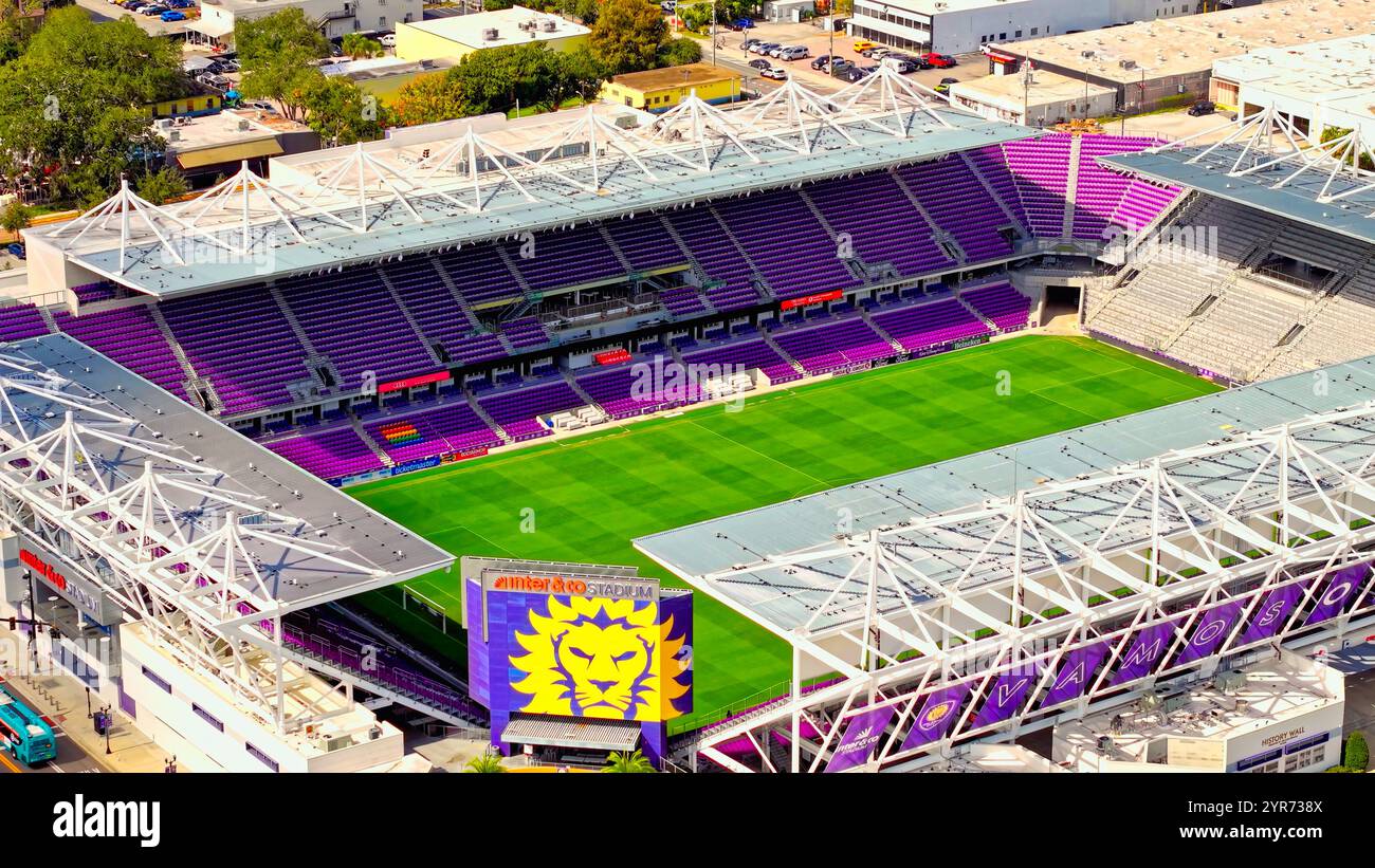 Orlando City Stadium Inter and Co Stadium aerial view - ORLANDO, FLORIDA - OCTOBER 29, 2024 ...