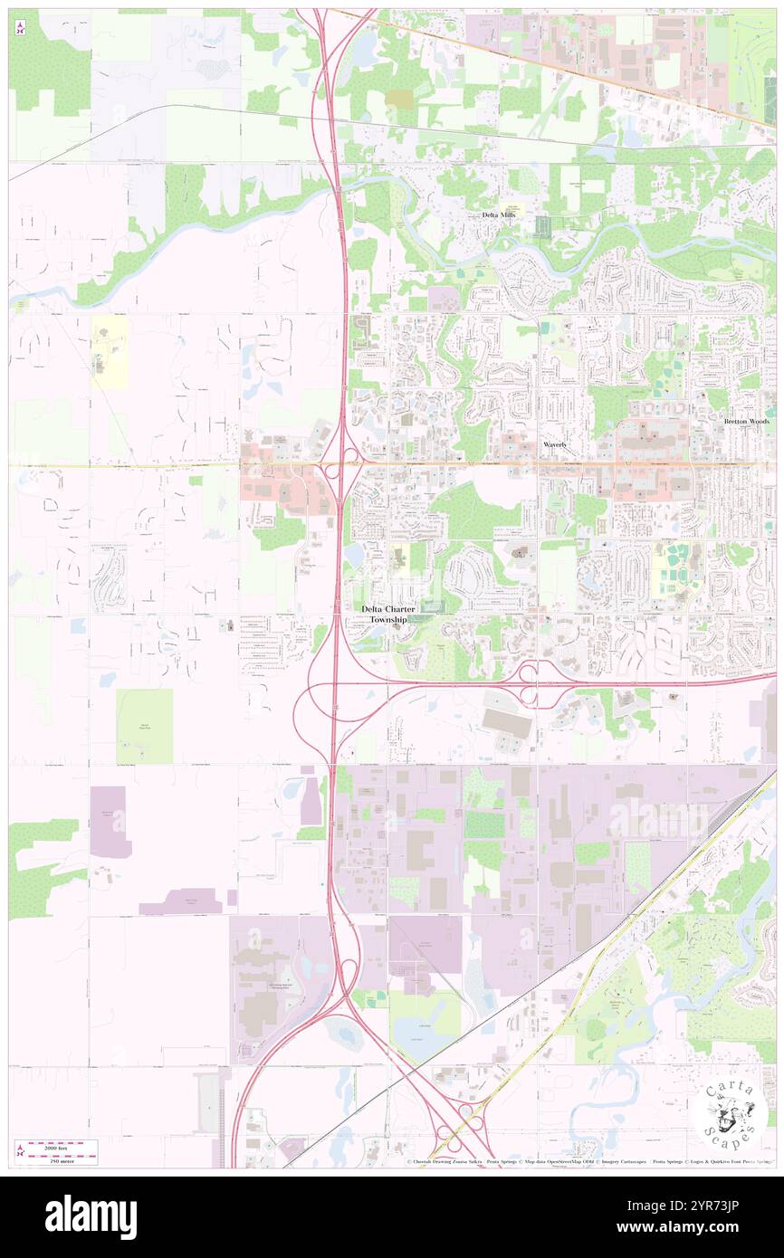 Eaton michigan map Cut Out Stock Images & Pictures - Alamy