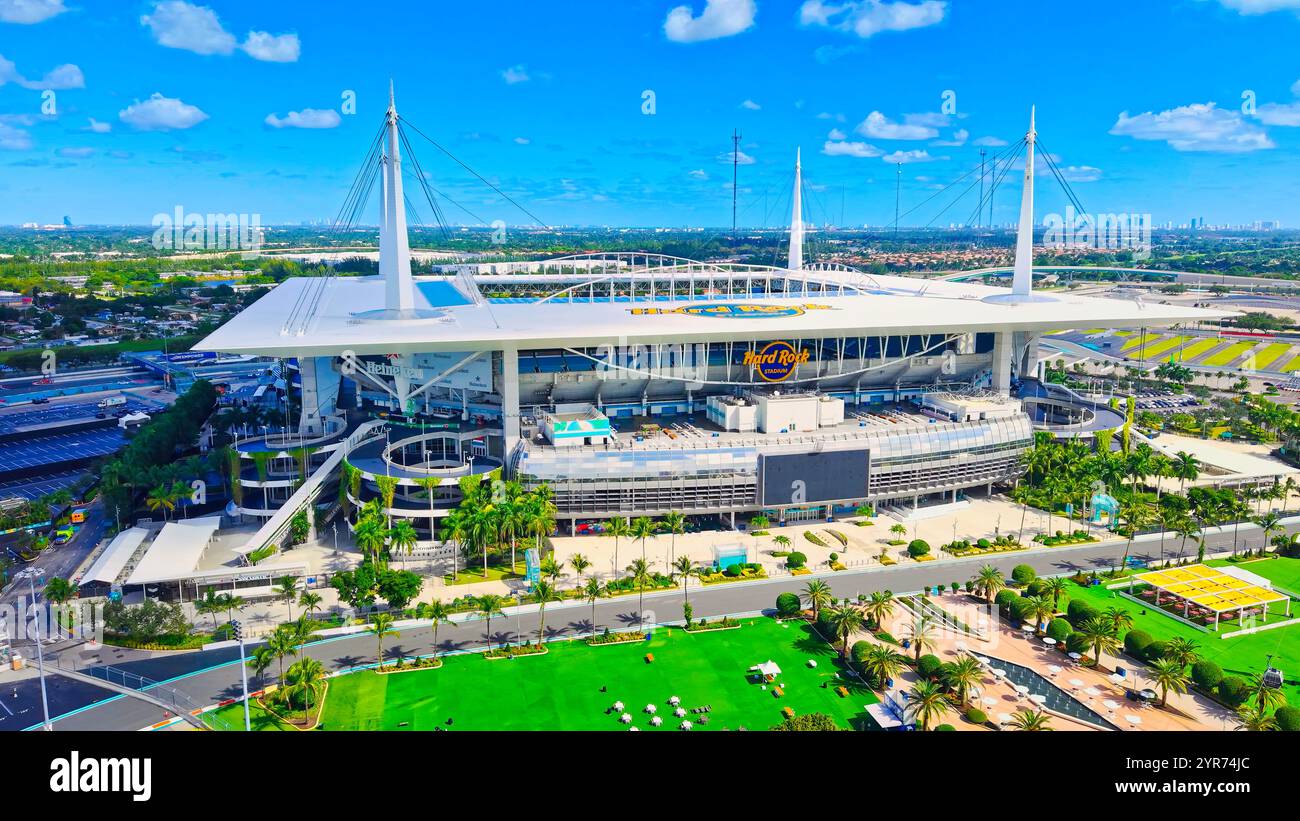 Hard Rock Stadium Miami aerial view - home of the Miami Dolphins ...