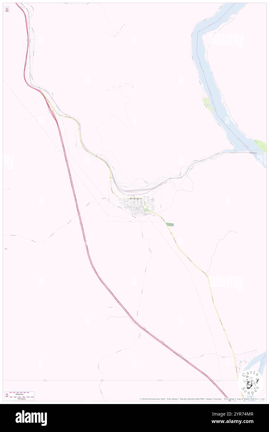 Huntington oregon map Cut Out Stock Images & Pictures - Alamy