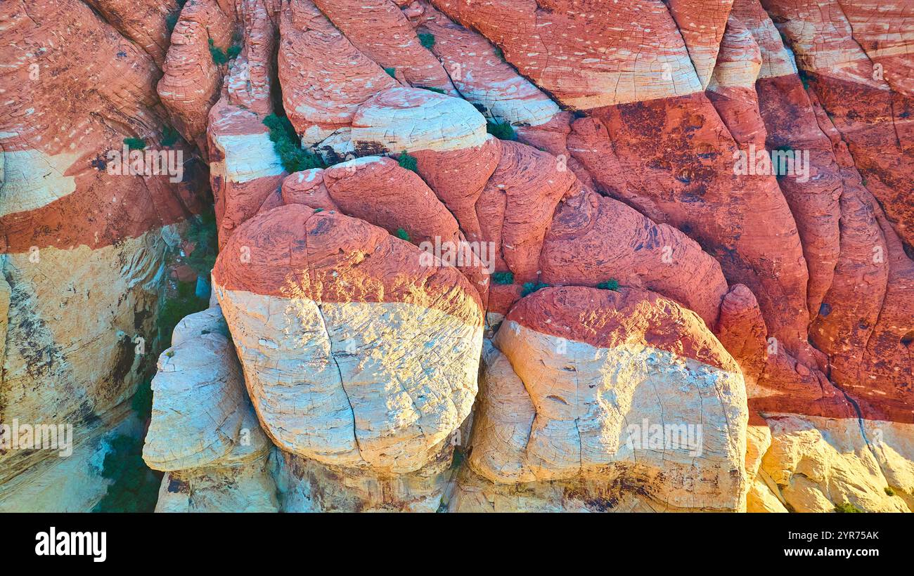 Aerial of Vibrant Sandstone Cliffs at Red Rock Canyon Stock Photo - Alamy
