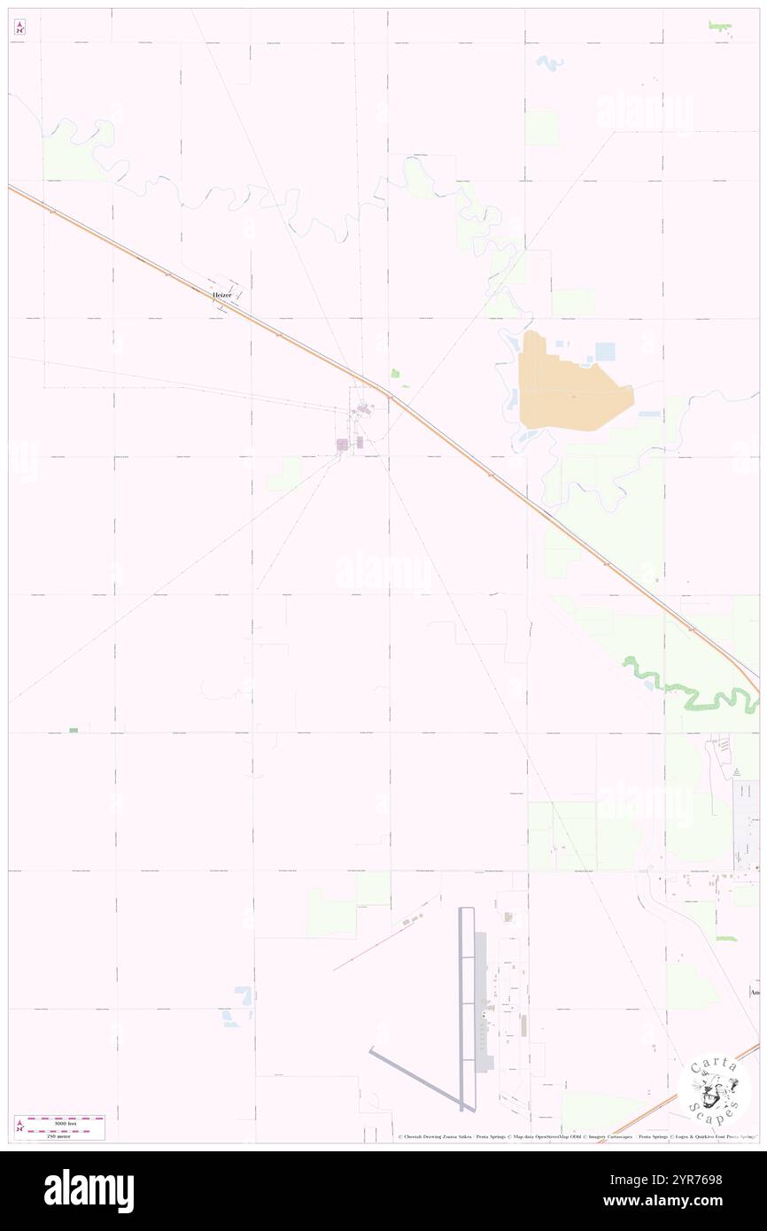 Map of buffalo kansas Cut Out Stock Images & Pictures - Alamy