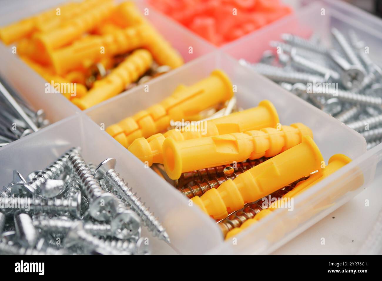 This Storage Box contains diverse screws and wall anchors for your ...