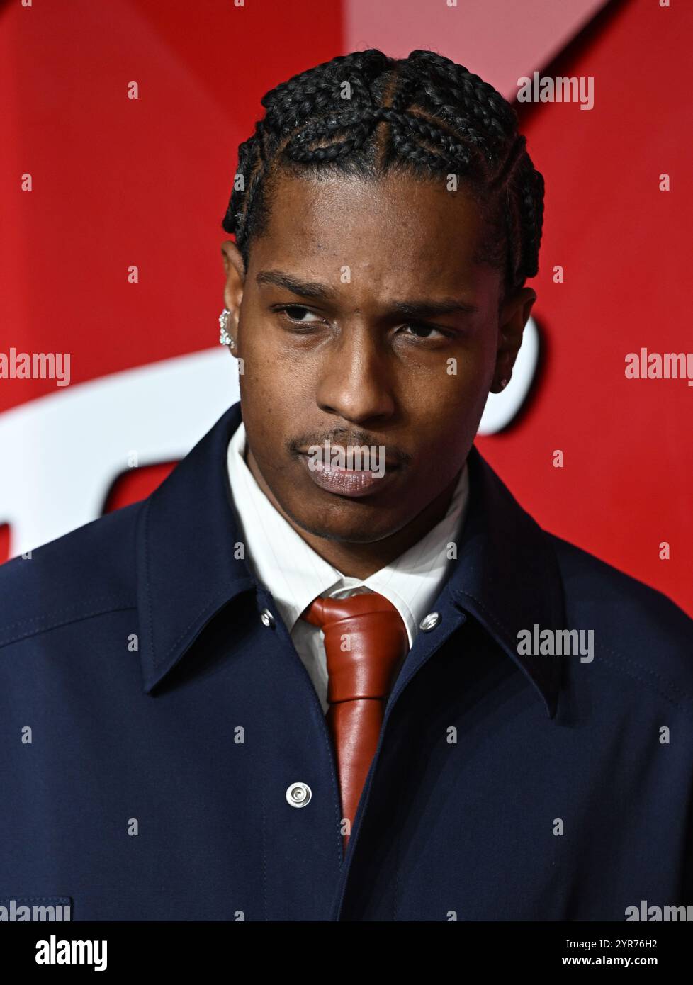 London, UK. December 2nd, 2024. Editorial Use Only. ASAP Rocky arriving ...