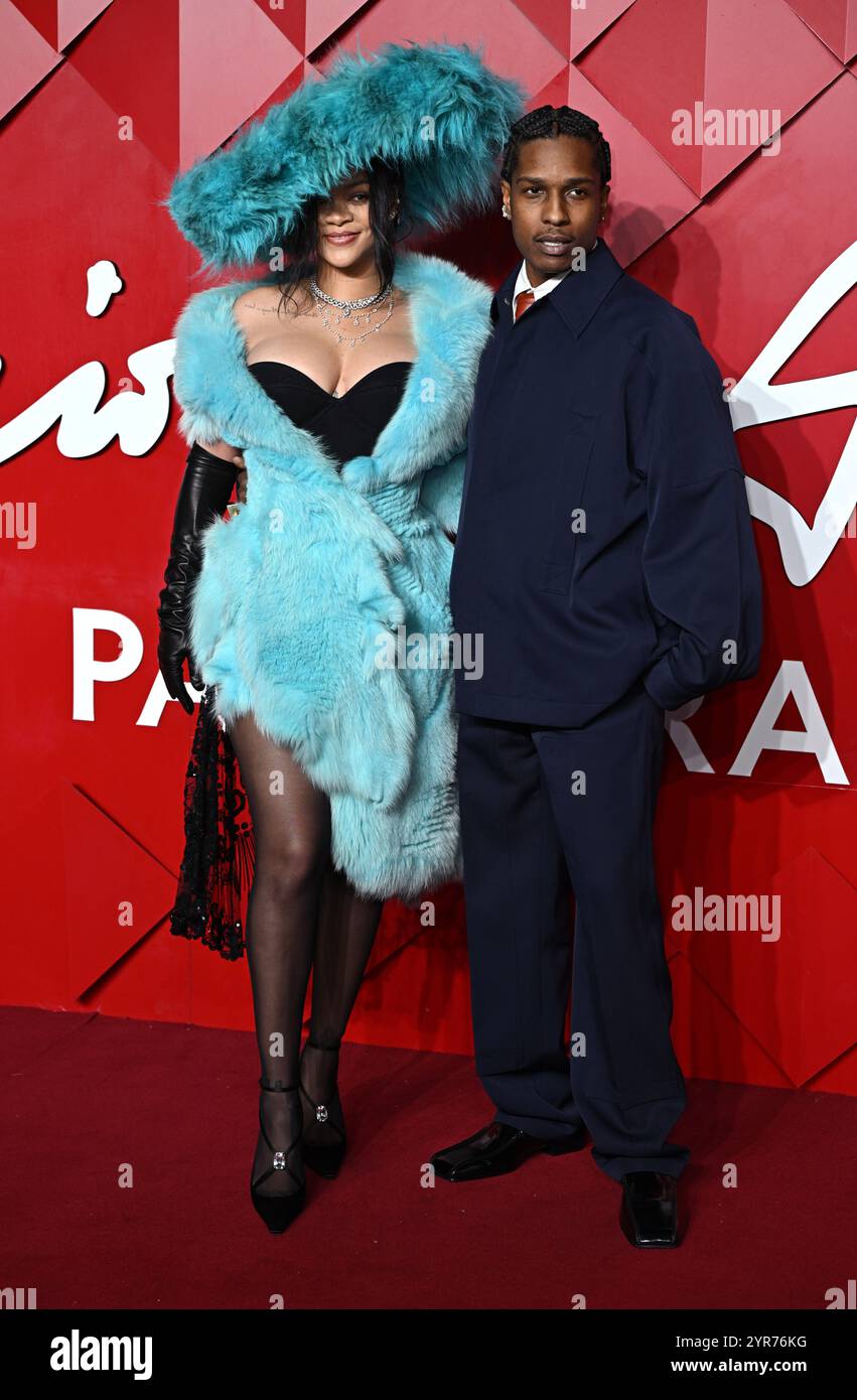London, UK. December 2nd, 2024. Editorial Use Only. Rihanna and ASAP ...