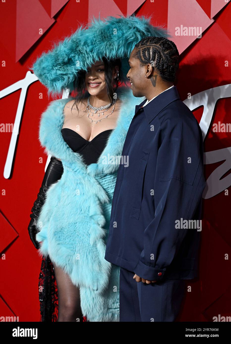 London, UK. December 2nd, 2024. Editorial Use Only. Rihanna and ASAP ...