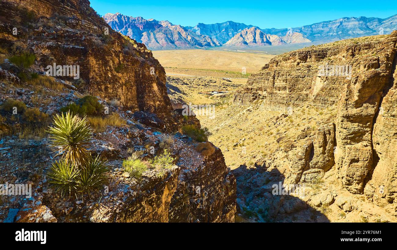 Aerial of Cowboy Canyon Rugged Desert Landscape Stock Photo - Alamy