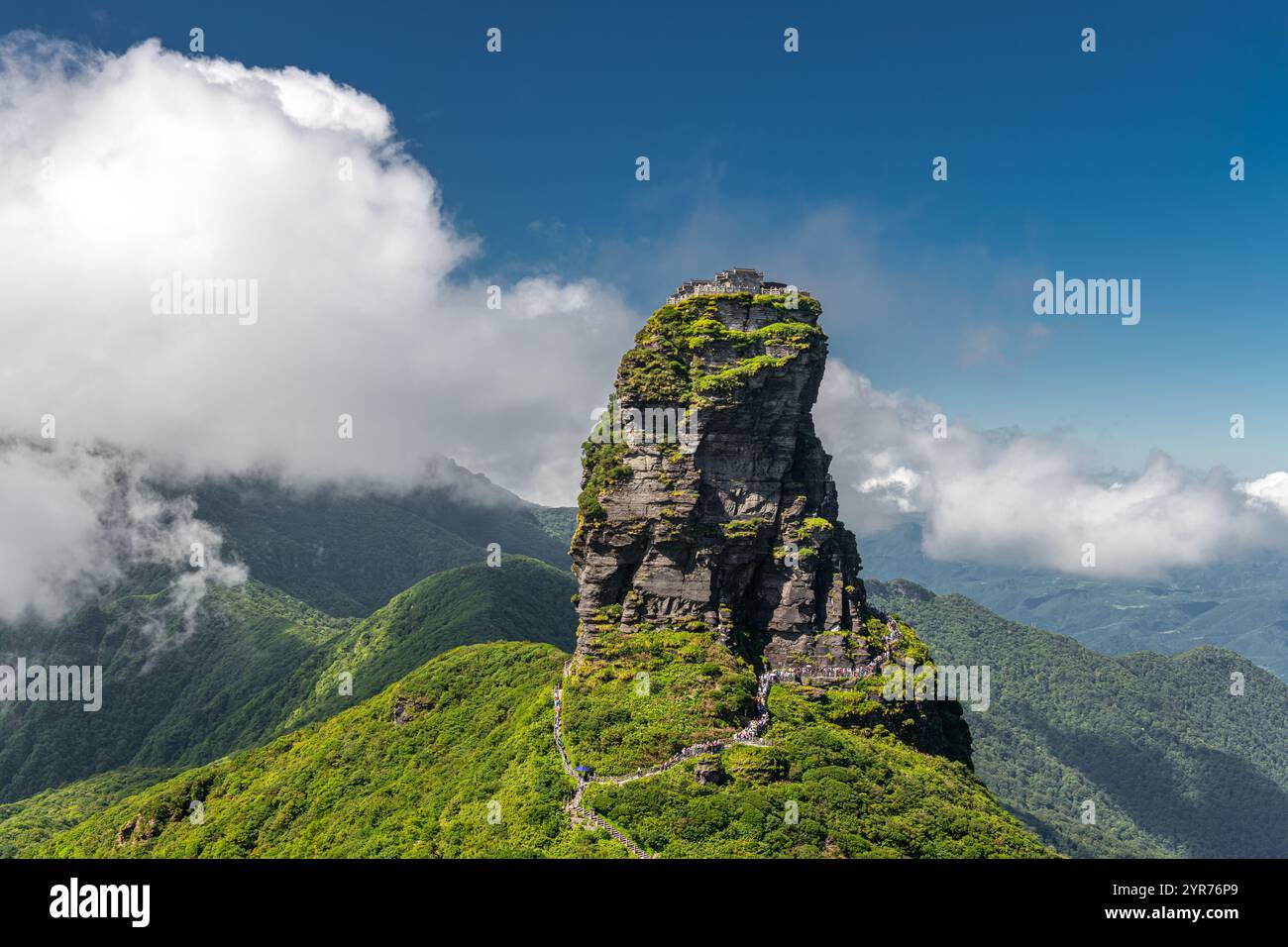 The Fanjingshan or Mount Fanjing, located in Tongren, Guizhou province ...