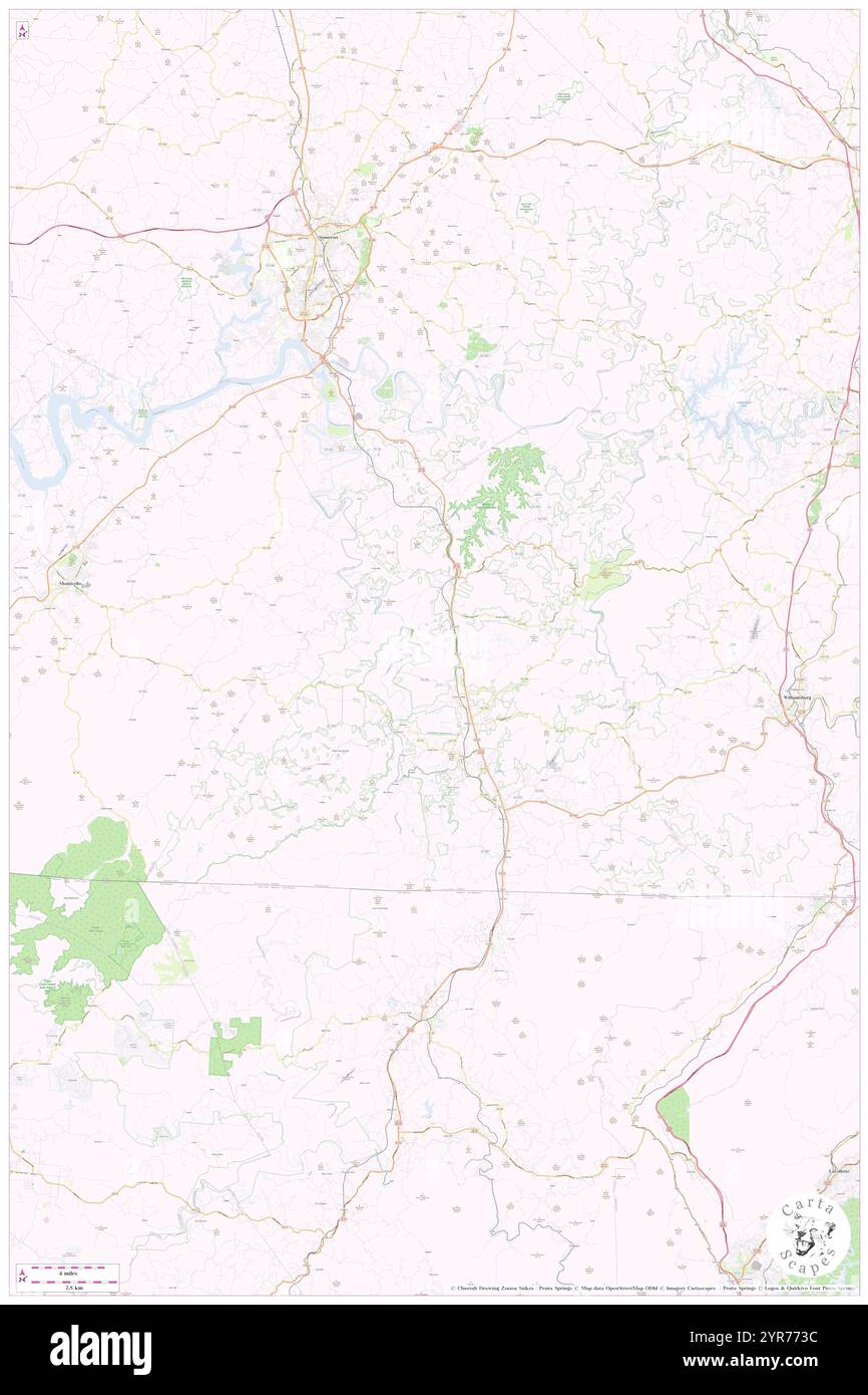 Mccreary kentucky map Cut Out Stock Images & Pictures - Alamy