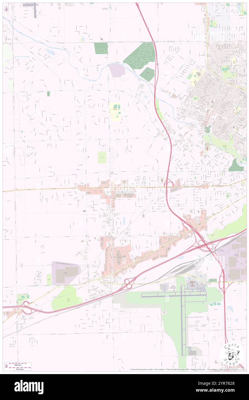Map of flint michigan Cut Out Stock Images & Pictures - Alamy