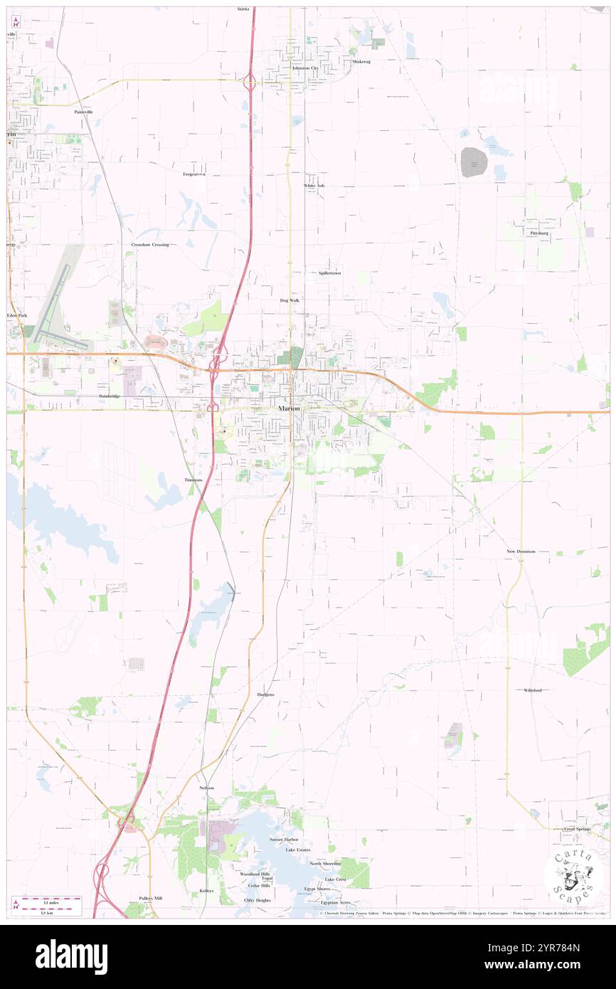 City of Marion, Williamson County, US, United States, Illinois, N 37 42 ...