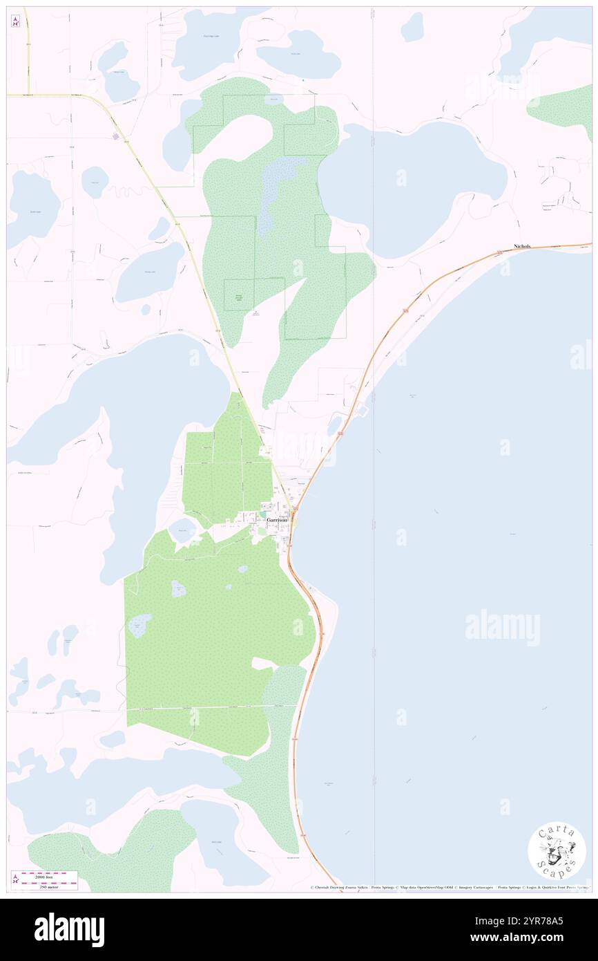 Garrison minnesota map Cut Out Stock Images & Pictures - Alamy