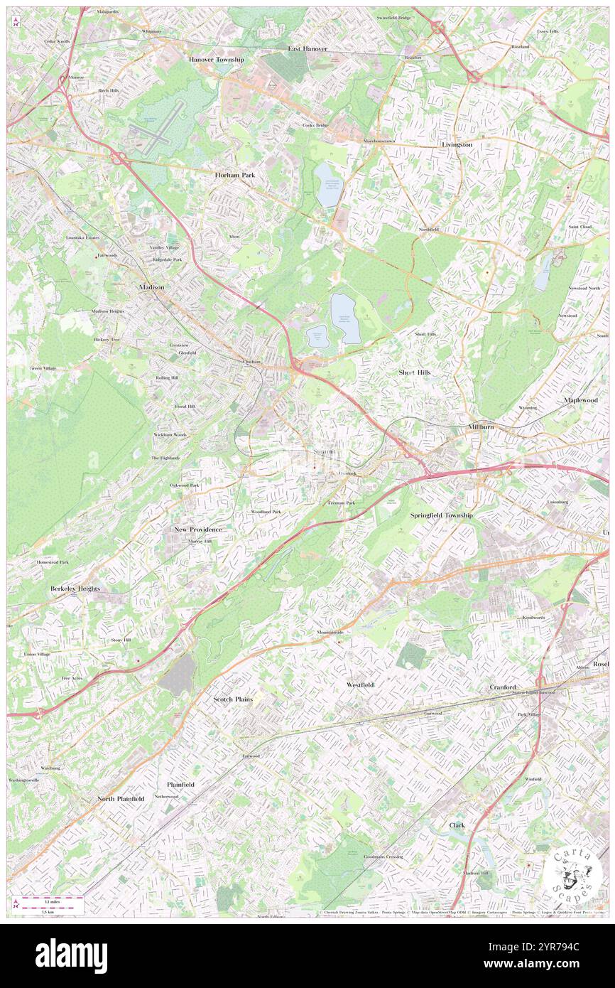 City of Summit, Union County, US, United States, New Jersey, N 40 42 ...