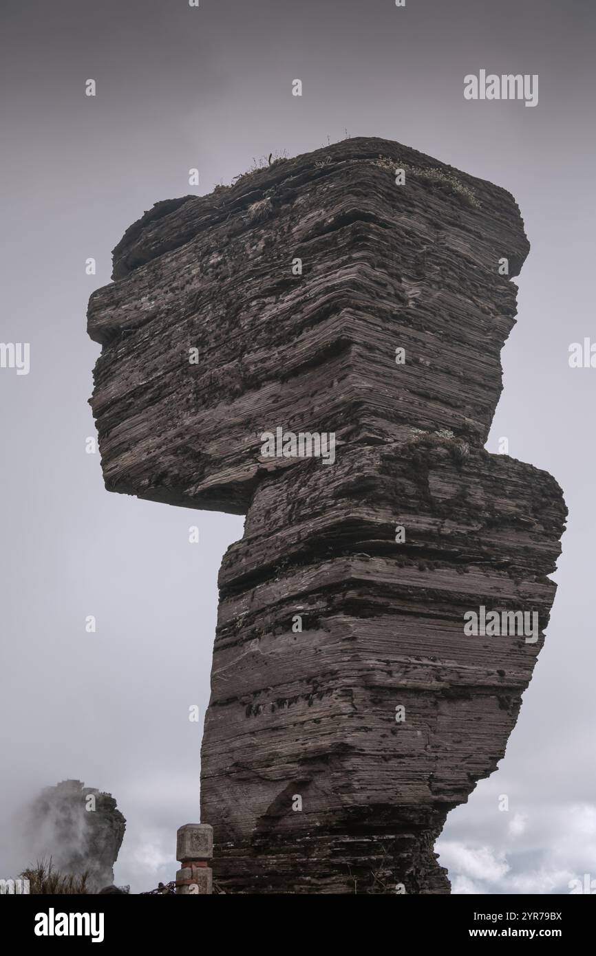The mushroom shaped rock a billion year old unique geological slate ...